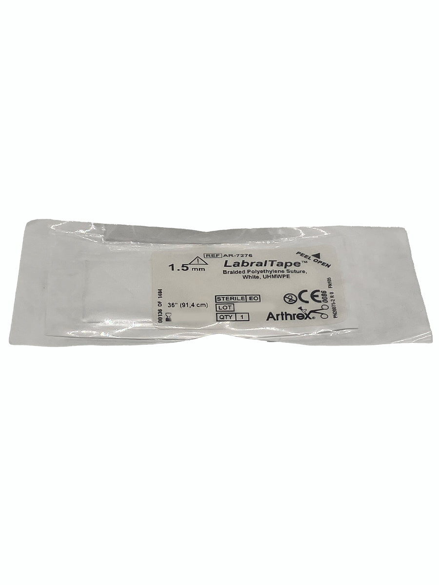 Arthrex Labraltape 1.5mm 36" Braided Polyethylene Suture - White – XS ...