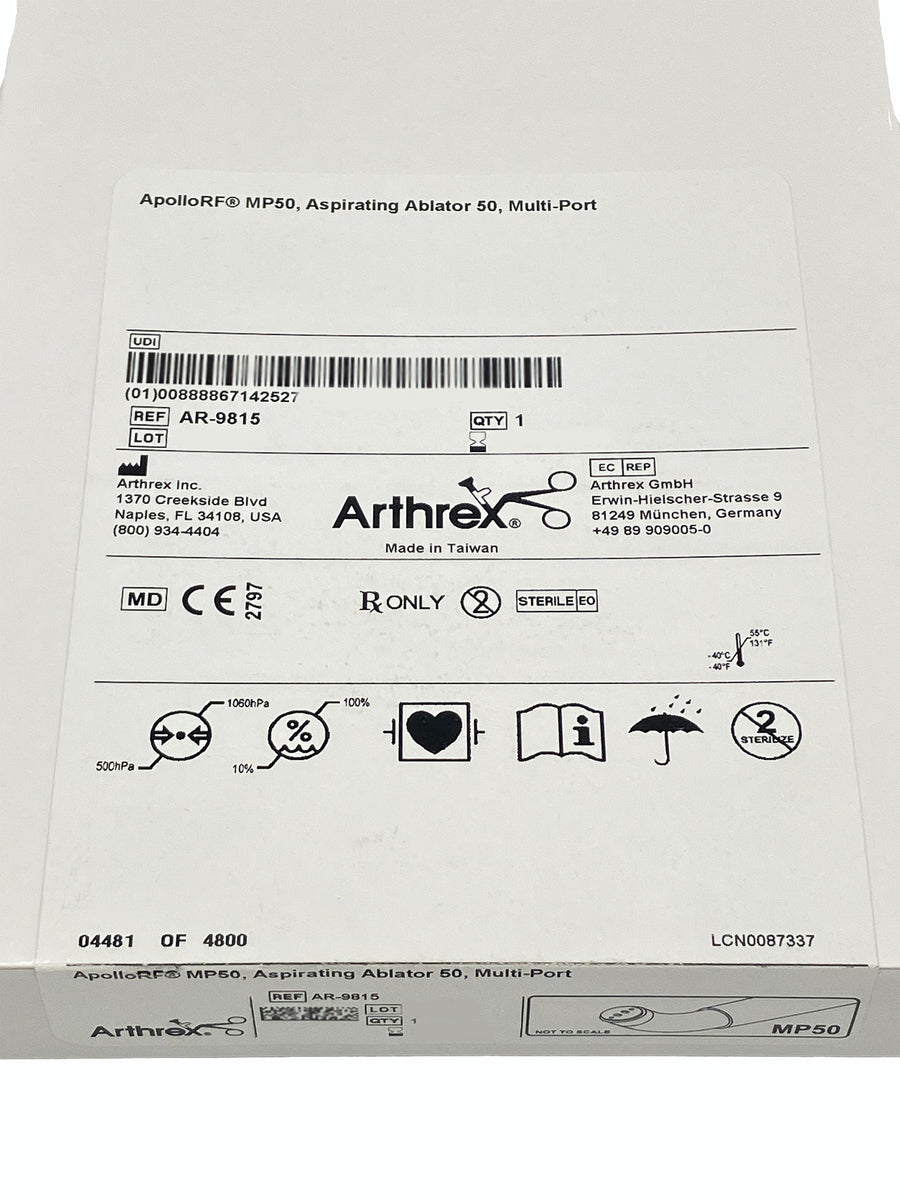 Arthrex Apollorf MP50 Aspiring Ablator 50° - Multi-Port | XS Supply